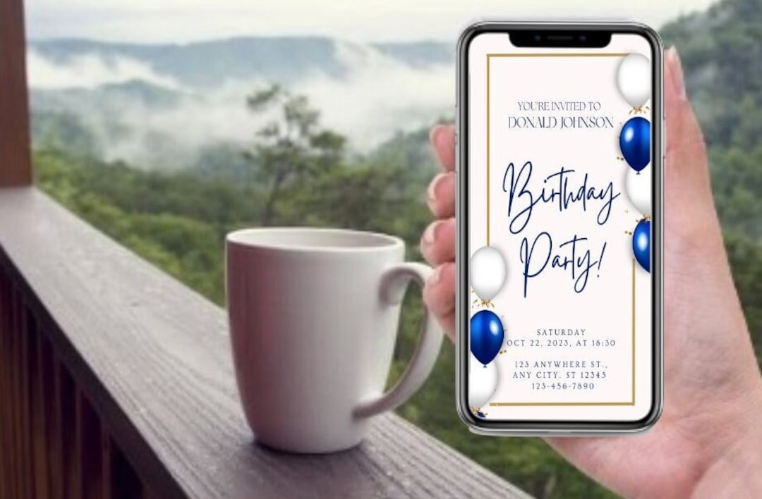 Editable Animated Digital Birthday Invitation, It's a Birthday Template ...