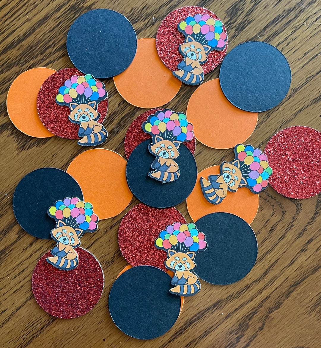 Red Panda Confetti Red Panda Party Decor Red Panda Table - Etsy