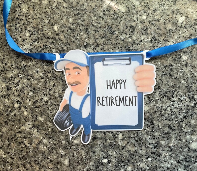 Personalized Retirement Banner for Mechanic,custom Auto Mechanic ...