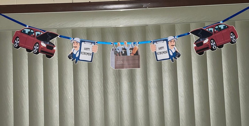 Personalized Retirement Banner for Mechanic,custom Auto Mechanic ...