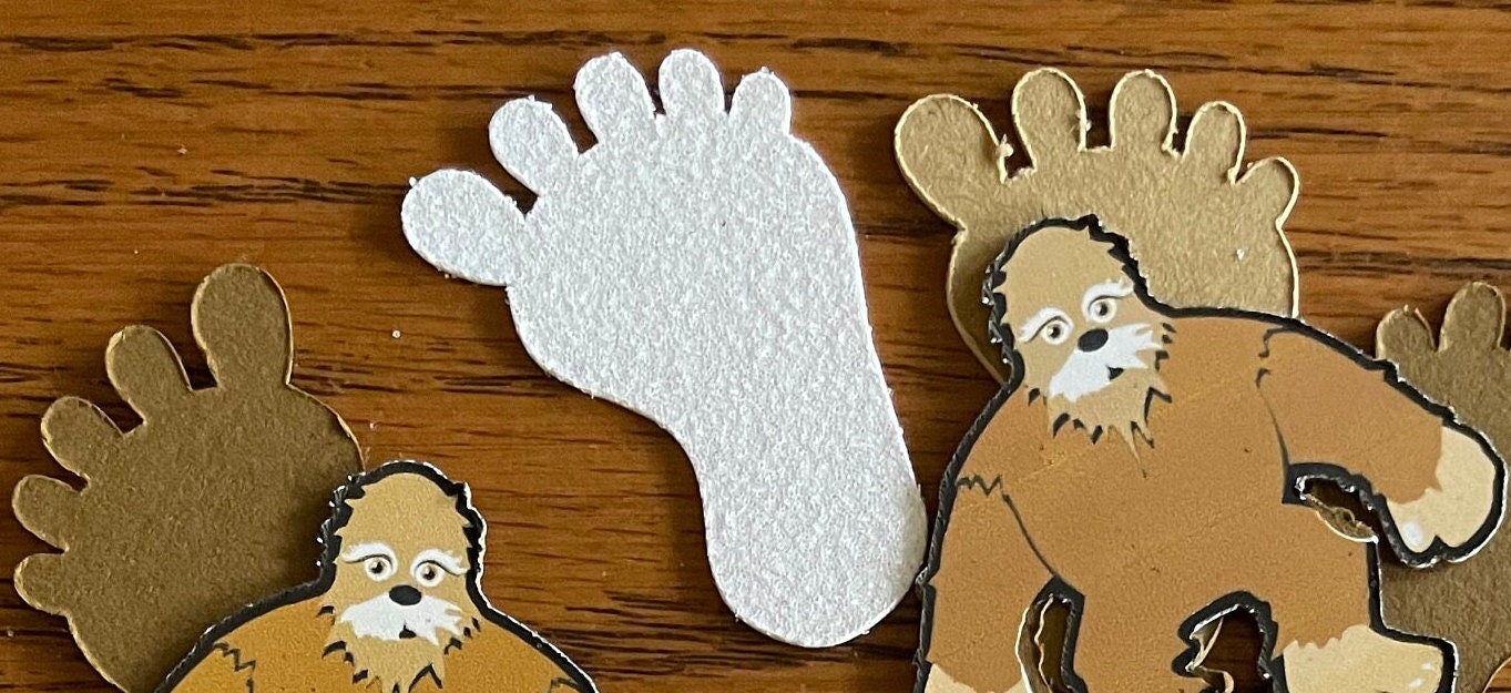 Bigfoot Confetti, Bigfoot Table Decoration,bigfoot, Feet Confetti - Etsy