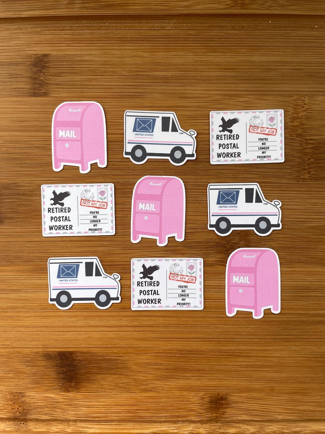Pink Retired Postal Worker Confetti - Mail Carrier Retirement Table ...