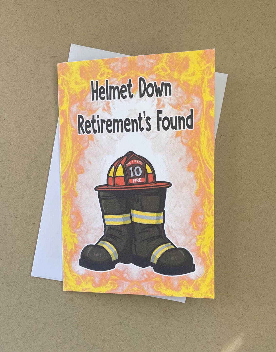 Firefighter Retirement Card,fireman Retirement,fire Department ...
