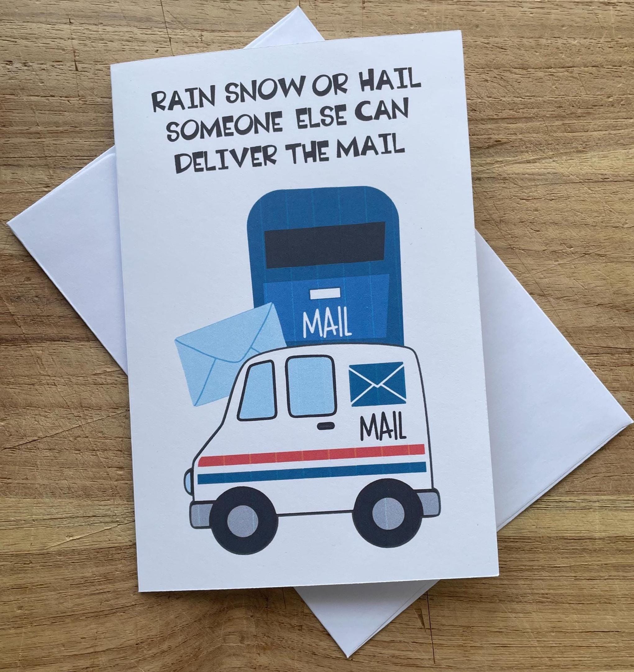 Mailman Retirement Card,retirement Card for Postal Worker,funny Mailman ...