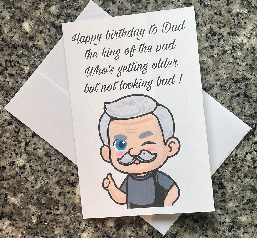Funny Birthday Cards for Dad,rhyming Birthday Cards for Dad,humorous ...