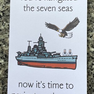 Navy Retirement Cards,naval Retirement Gifts,sailing Into Retirement ...