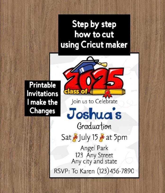 Custom Graduation Invitations,graduation Party Invitations,cricut ...