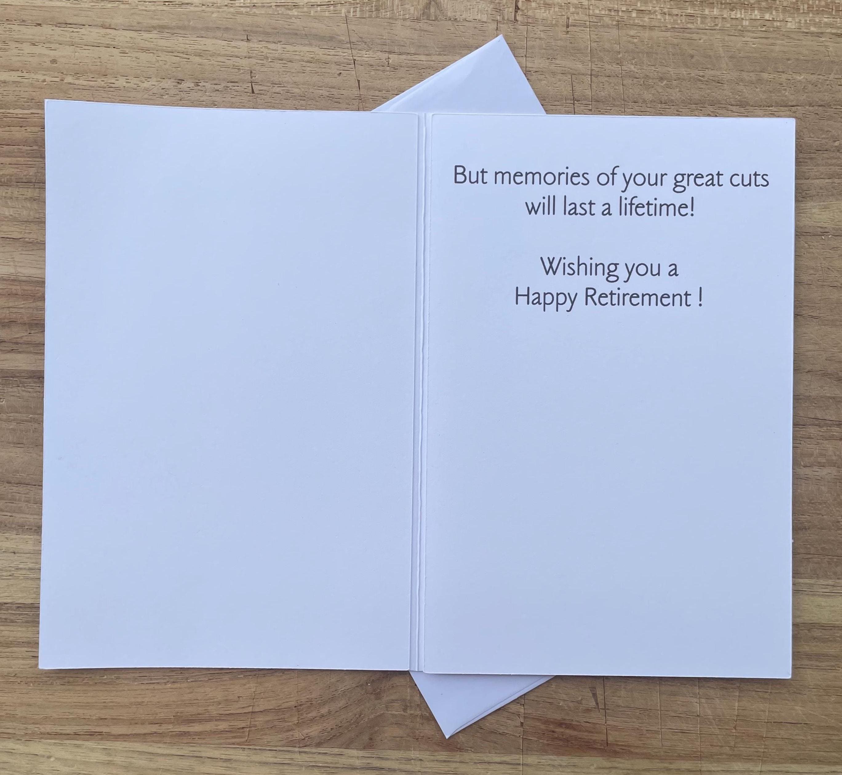 Hair Stylist Retirement Card,retirement Card for Hairdresser,stylist ...