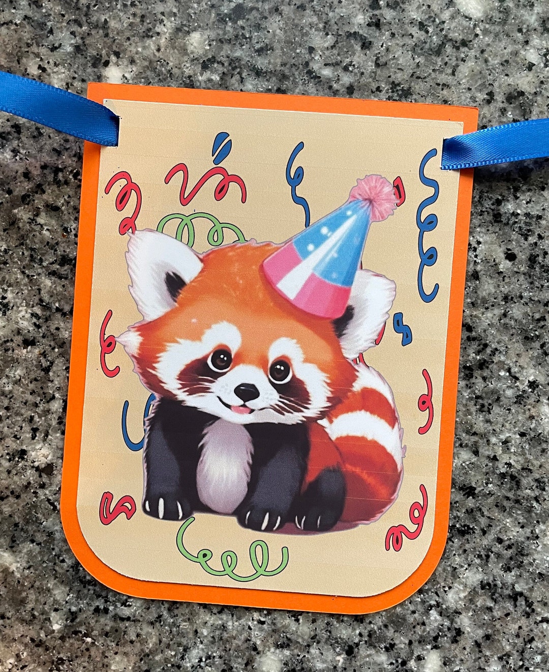 Red Panda Birthday Banner, Red Panda Party Banner, Red Panda Sign, Red ...