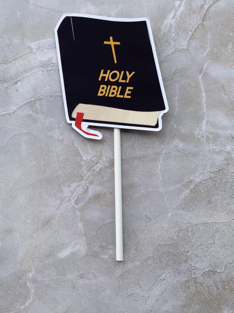 Praying Hands Cupcake Decorations,christian Cake Toppers,holy Bible ...