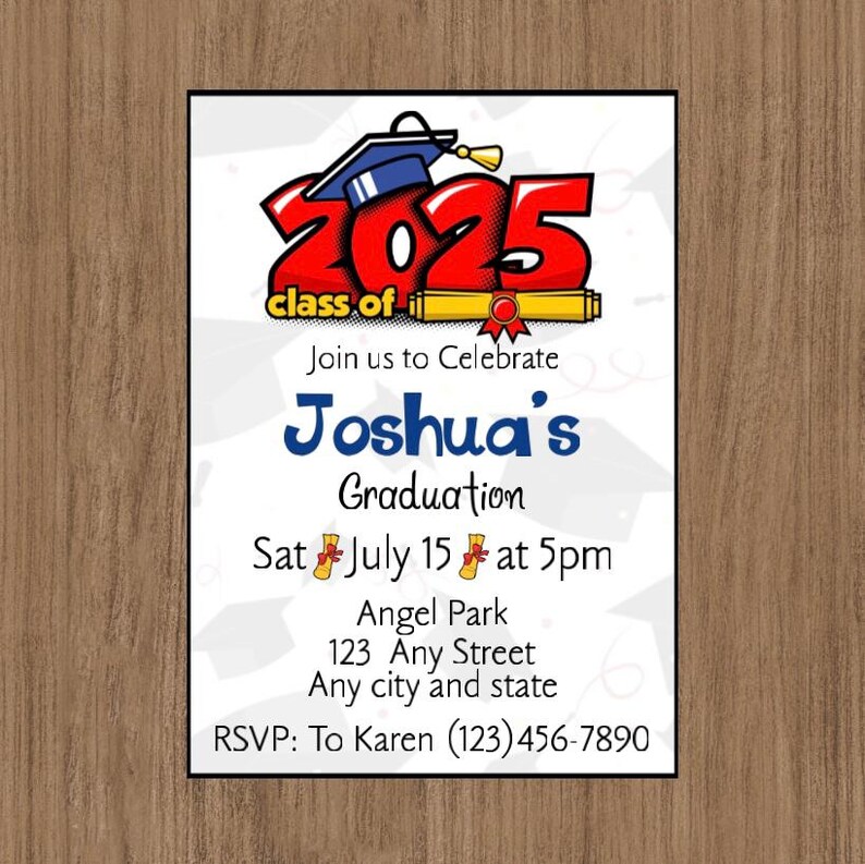 Custom Graduation Invitations,graduation Party Invitations,cricut ...