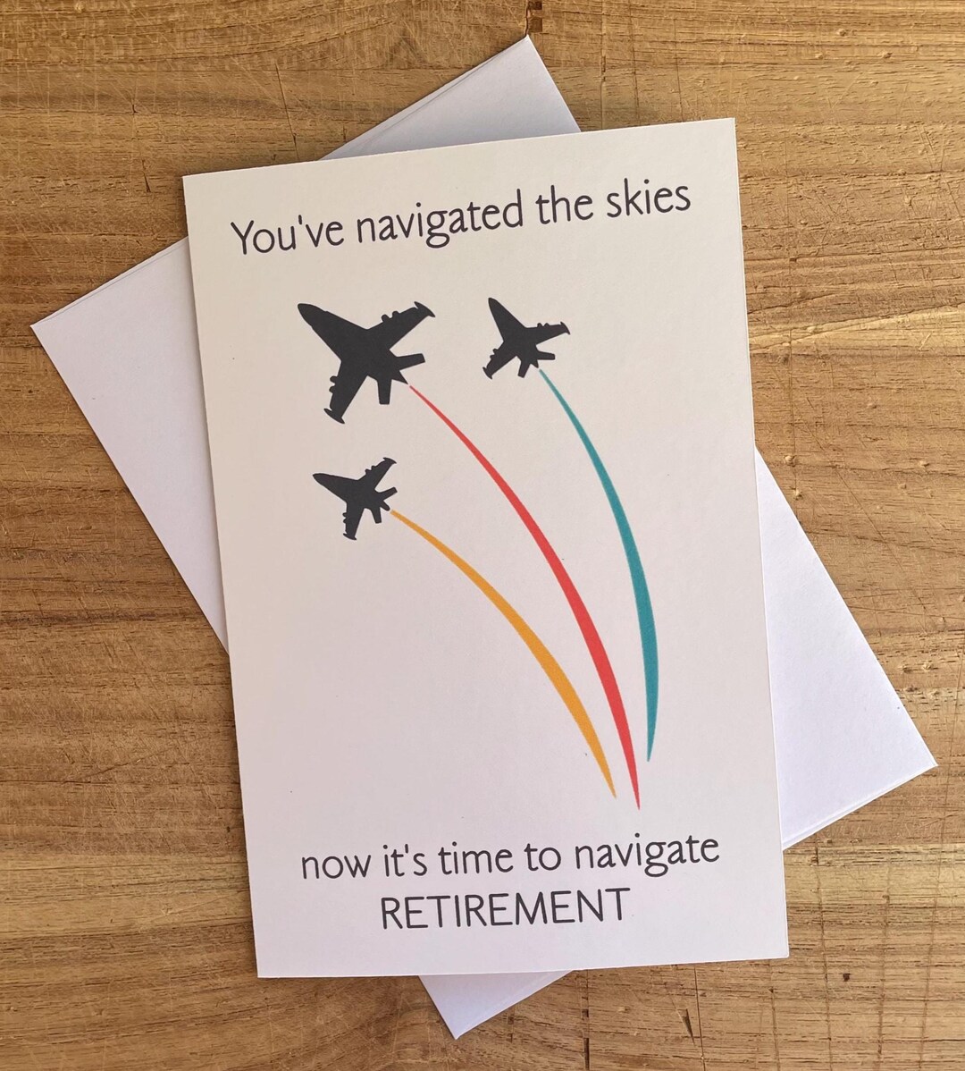 Air Force Retirement Card,flying Into Retirement Card,air Force Veteran ...