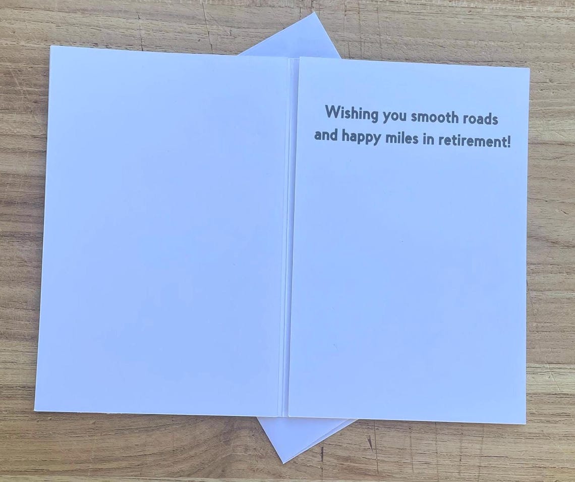 Retired Truck Driver Card,trucking Retirement Card,retired Trucker ...