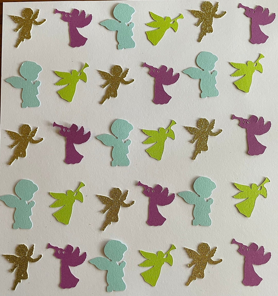 100 Pieces Angel Confetti, Angel Table Decoration, Religious Confetti ...