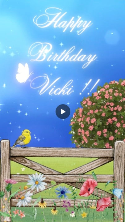 Editable Happy Birthday, Editable Digital Happy Birthday, Animated ...