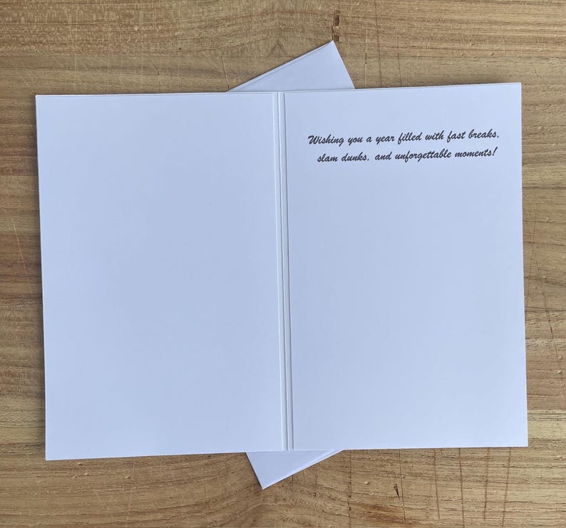 Basketball Birthday Card,slam Dunk Birthday Card,basketball Theme ...