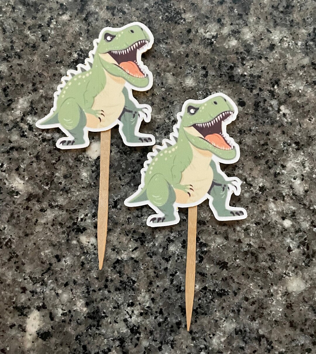 Dinosaur Cupcake Toppers,t-rex Cupcake Decorations,prehistoric Party ...