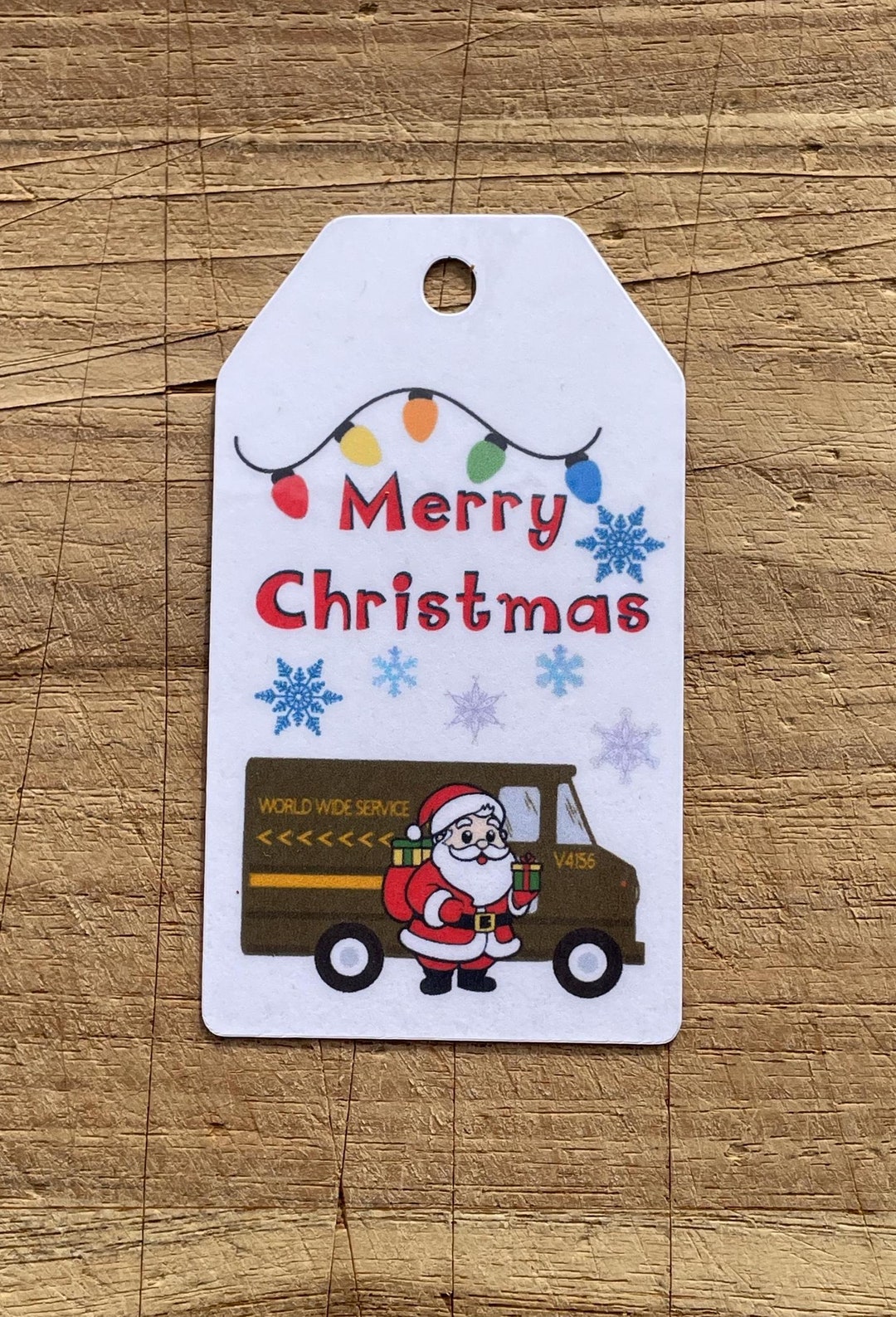 Delivery Driver Gift Tags ,christmas Gift Tags,christmas Delivery Truck ...