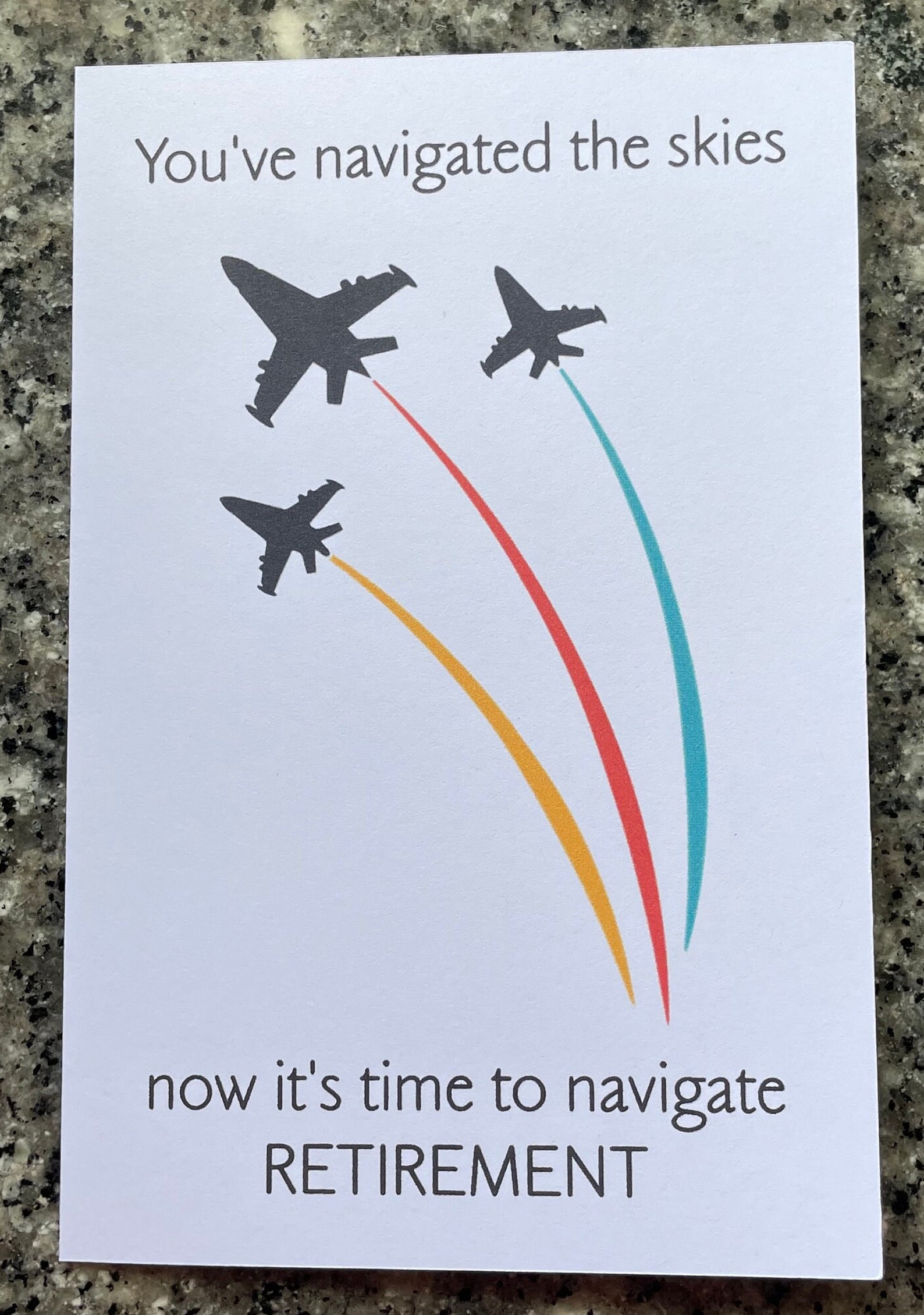 Air Force Retirement Card,flying Into Retirement Card,air Force Veteran ...