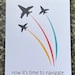 Air Force Retirement Card,flying Into Retirement Card,air Force Veteran ...