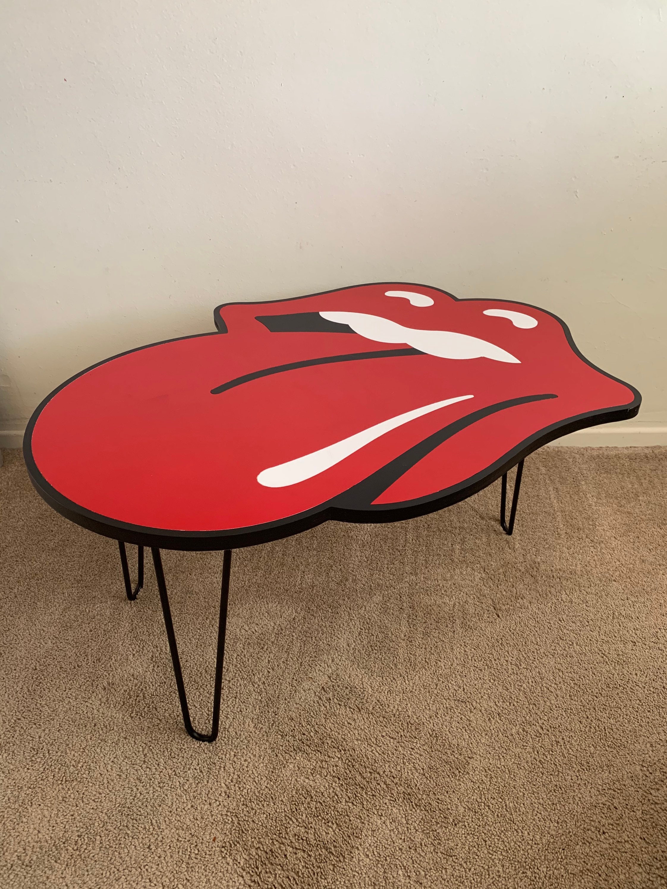 Custom Design Wood Table - Send Your Own Logo - Etsy