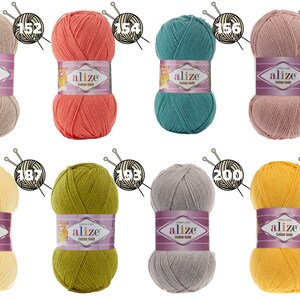 Alize Cotton Gold Yarn Mercerized Cotton Thread Amigurumi - Etsy