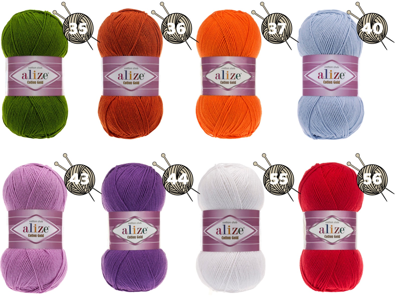 Alize Cotton Gold Yarn Mercerized Cotton Thread Amigurumi - Etsy