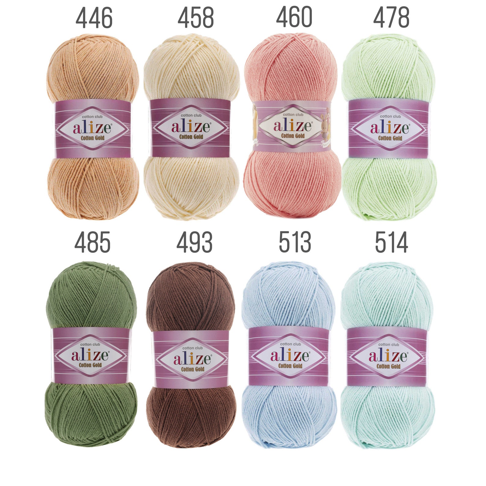 Alize Cotton Gold Yarn Mercerized Cotton Thread Amigurumi - Etsy