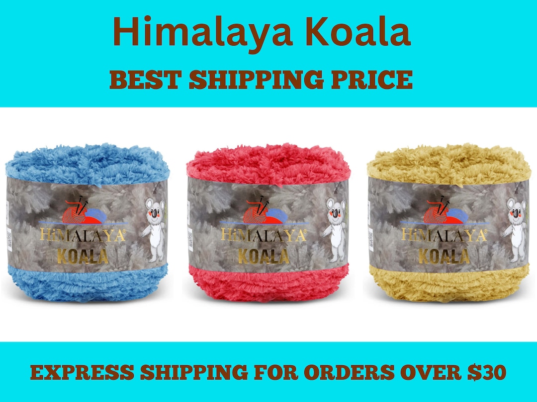 Himalaya Koala, Yarn for Sweater, Cardigan and Baby, Super Soft Plush ...