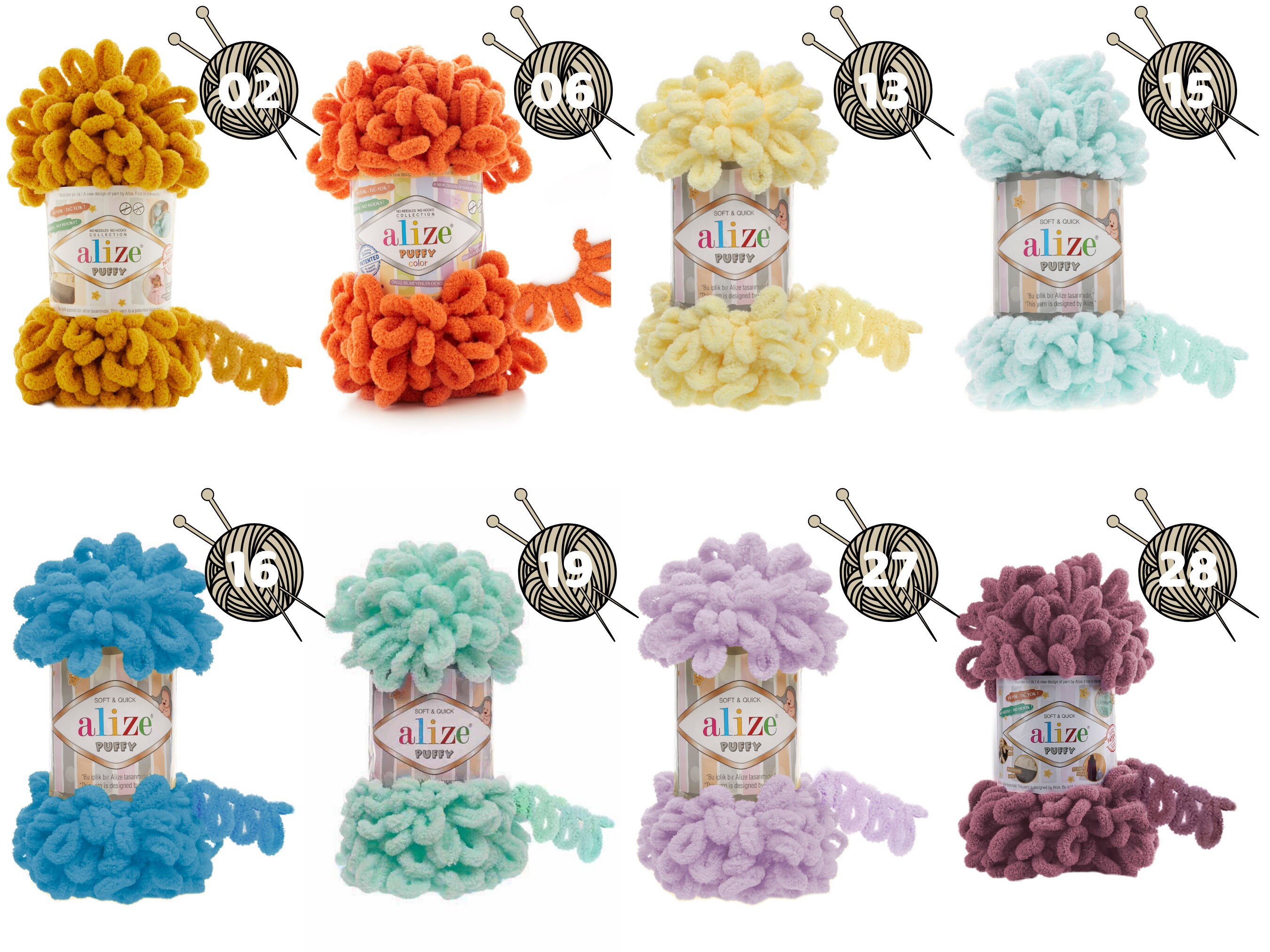 Alize Puffy Blanket Yarn Alize Yarn Puffy Yarn Soft - Etsy