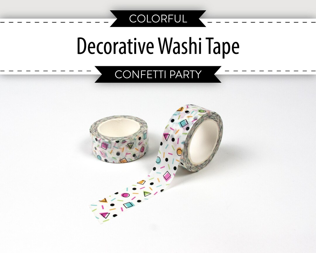 Washi Tape Colorful Confetti Party | Decorative Washi Tape | Colorful ...