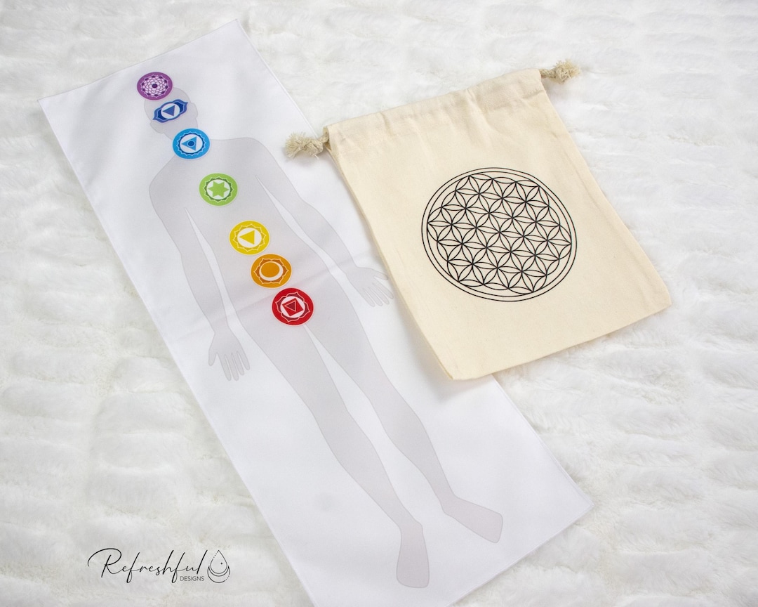Mini Waterproof Reiki Surrogate Cloth: 7 Chakra Symbols, Distant ...