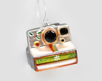 Camera Glass Ornament - Etsy