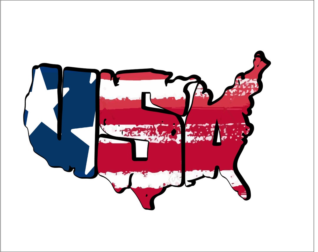 4th of July USA Clipart Flag Patriotic Png File for - Etsy