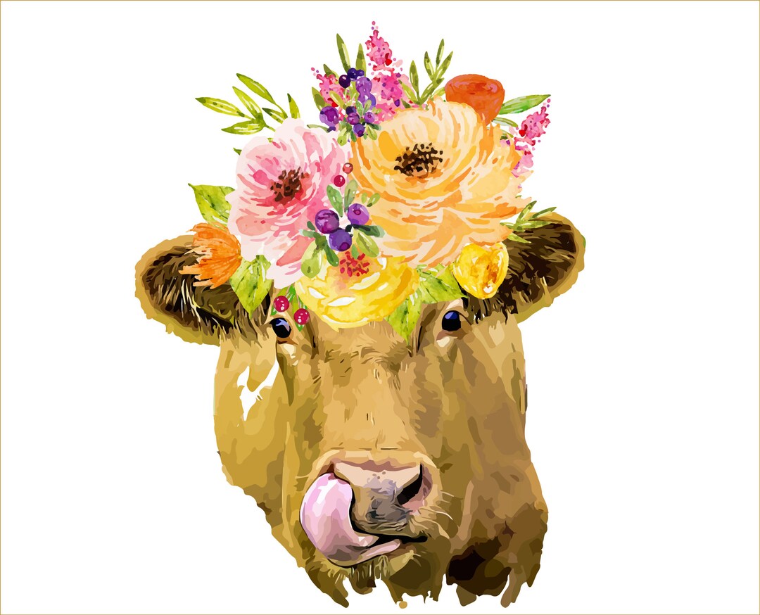 Heifer PNG Cow Silhouette, Instant Download, Digital File, Sublimation ...
