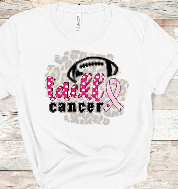 Tackle Cancer Football Design Breast Cancer Awareness Breast | Etsy