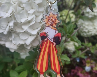 FNAF Daycare Attendant Keychain Sun Moon Candy Bag Charm Sundrop ...