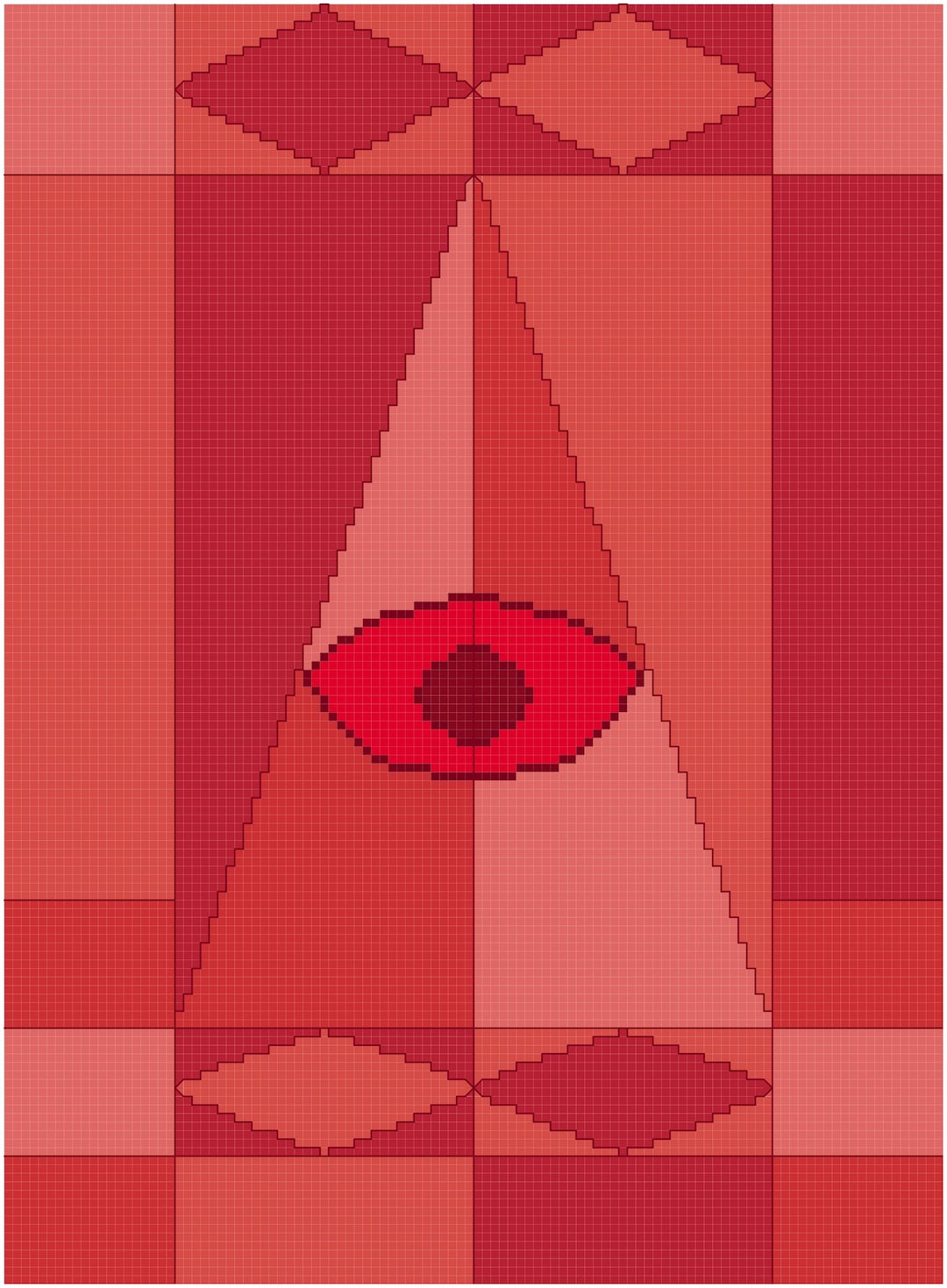 Gravity Falls Window Cross Stitch Pattern- Gravity Falls Animation ...