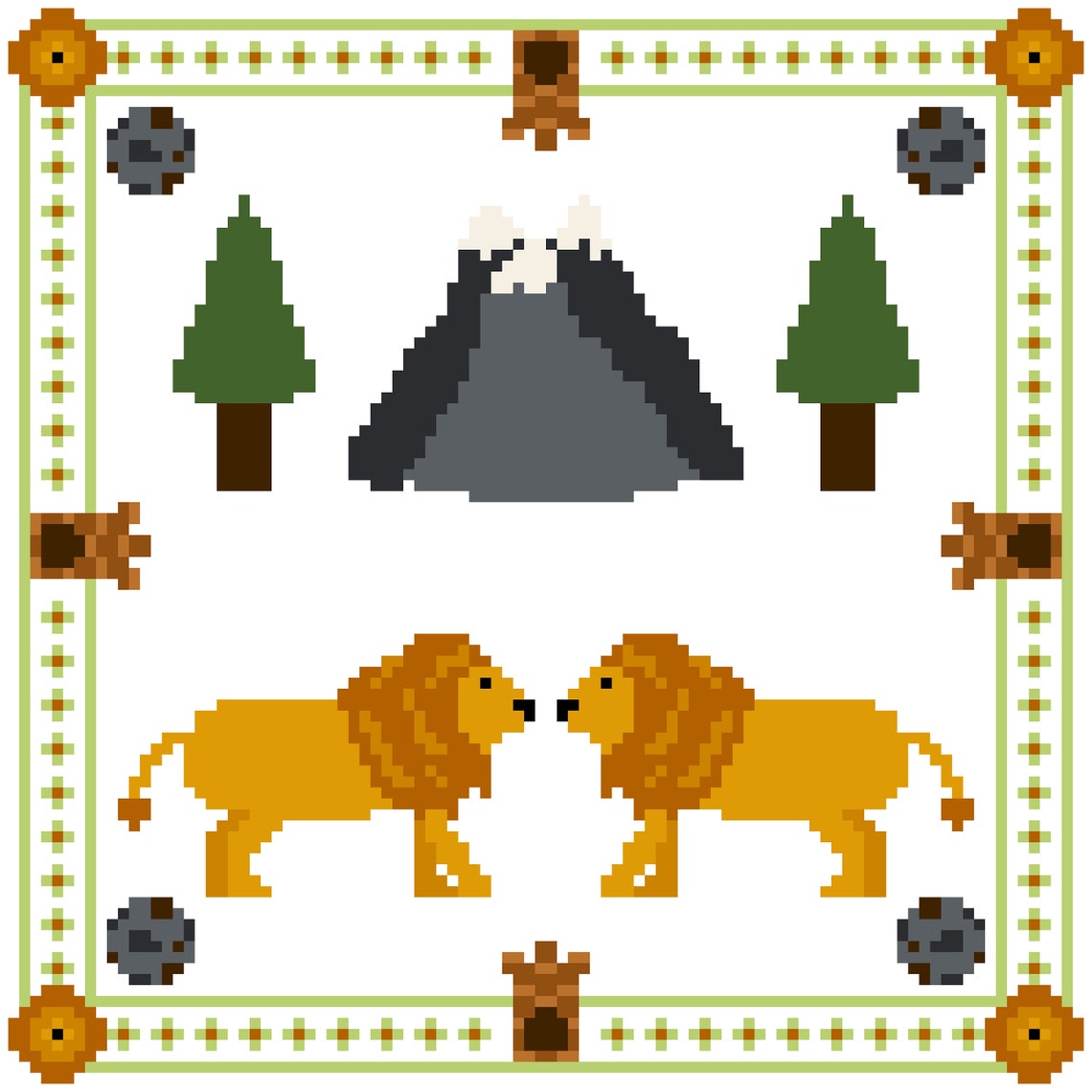 Cybele Cross Stitch Pattern - Goddess Series - Greek Goddess Cyble ...