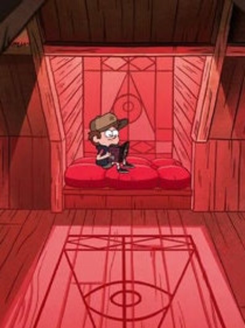 Gravity Falls Window Cross Stitch Pattern- Gravity Falls Animation ...