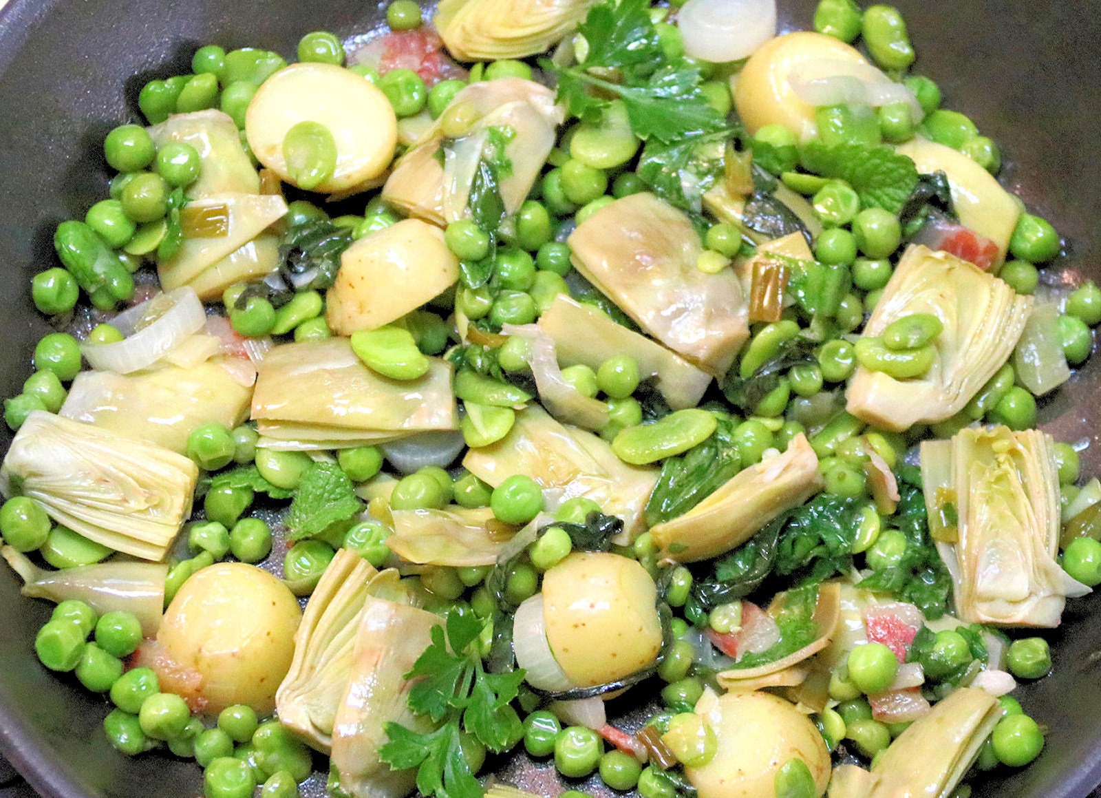 Italian Spring Vegetable Stew - Vignarola! Printable PDF Italian Recipe ...