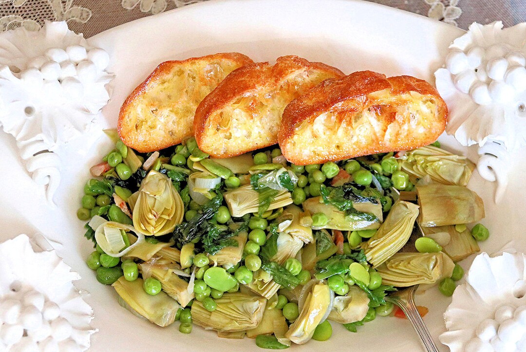 Italian Spring Vegetable Stew - Vignarola! Printable PDF Italian Recipe ...