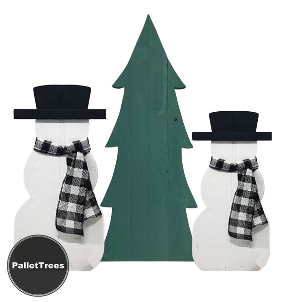 Pallet Snowman - Etsy