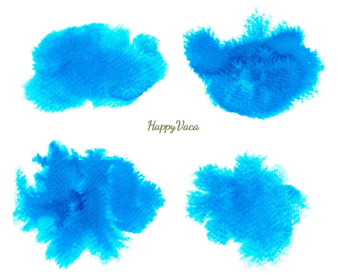 Watercolor Blur Blue Blobs Paint Splotch Blobs Clipart Watercolor ...