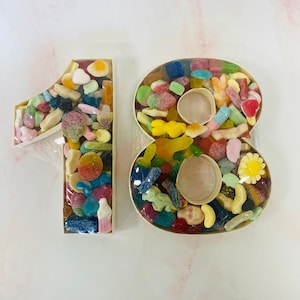 2 X SWEET FILLED NUMBERS! 50th, 40th, 18th, 21st, Wedding Anniversary ...