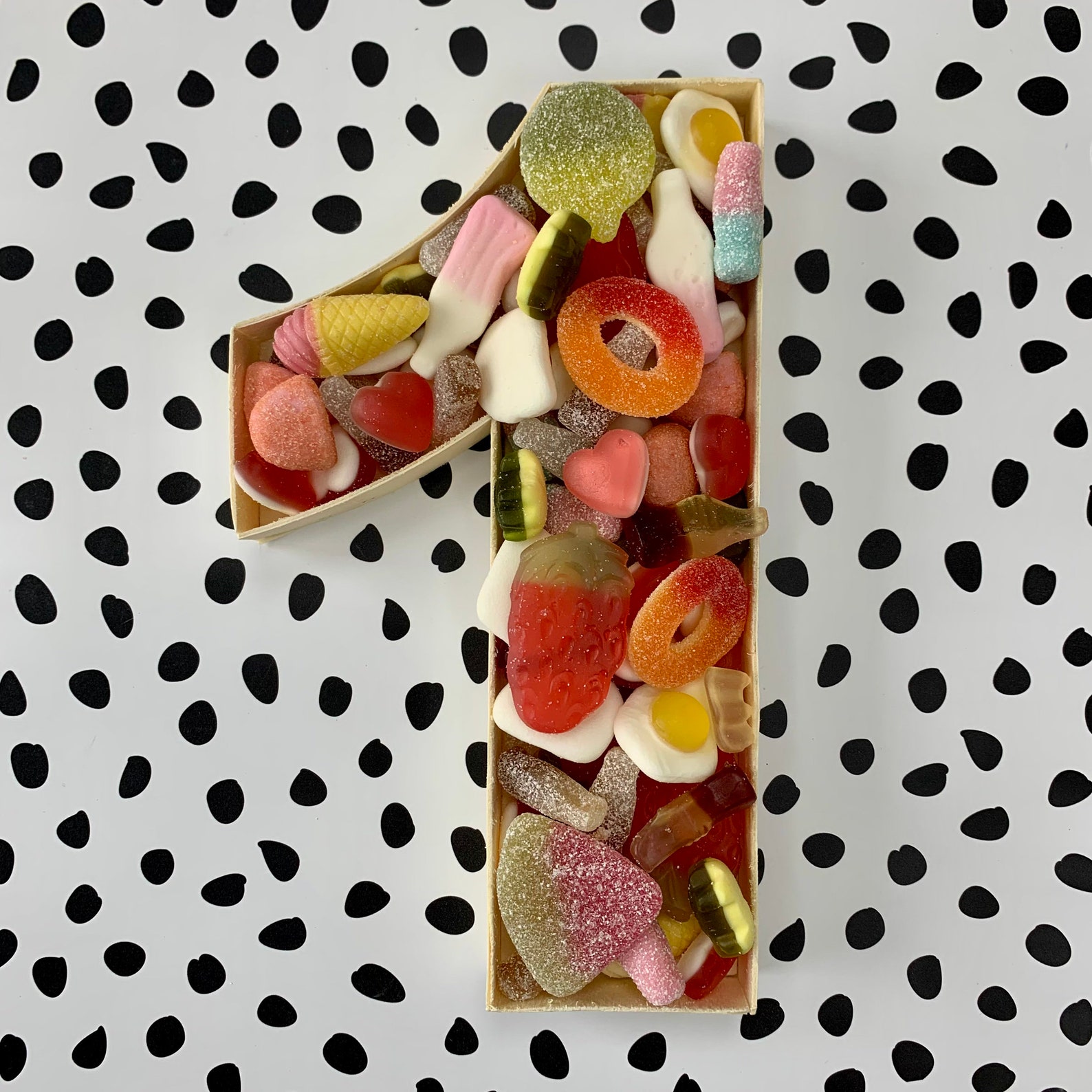 SWEET FILLED NUMBERS Choose Your Number. Haribo Birthday | Etsy