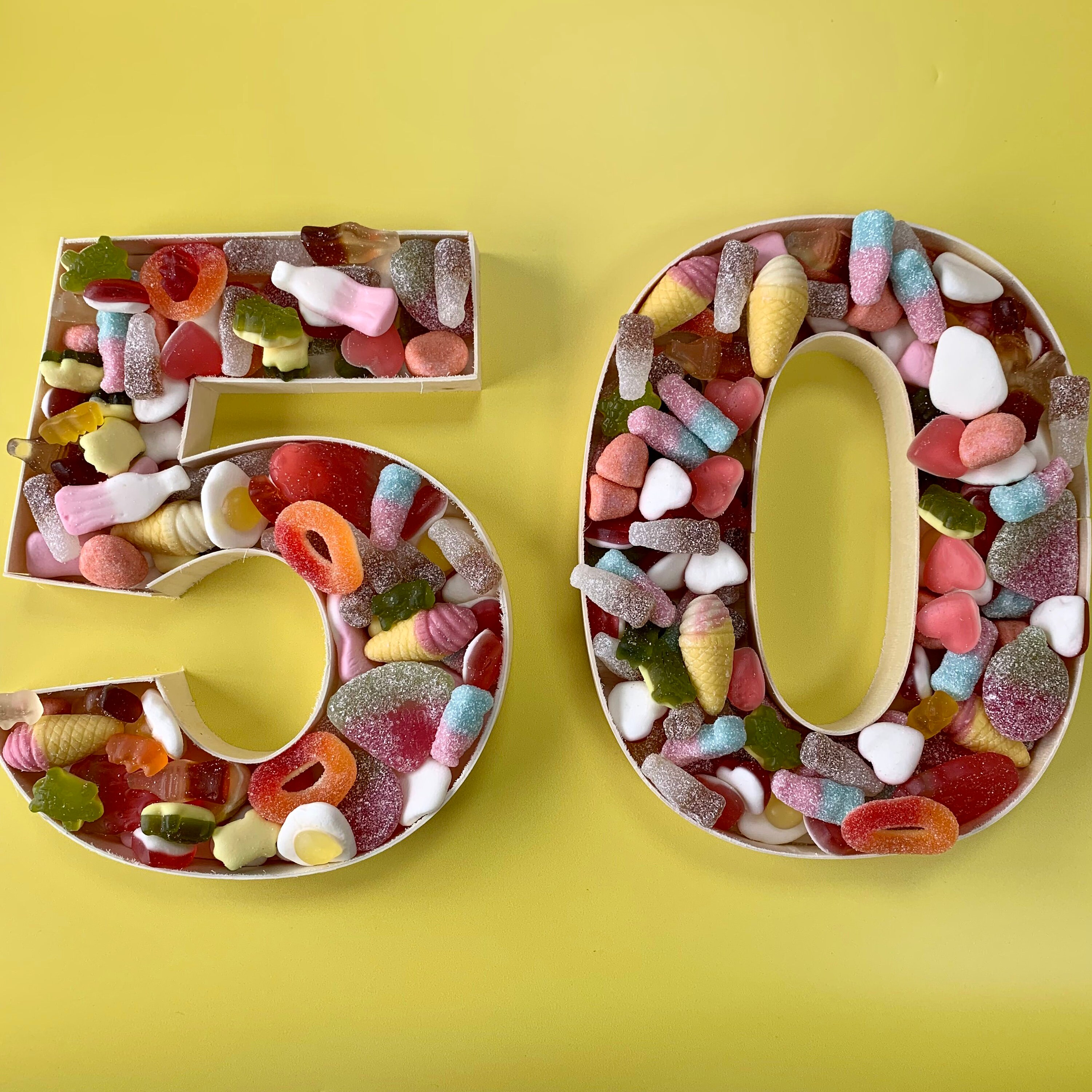 2 X SWEET FILLED NUMBERS 50th 40th 18th 21st Wedding | Etsy