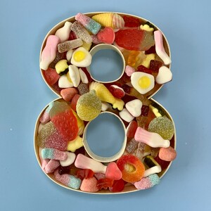 SWEET FILLED NUMBERS Choose Your Number. Haribo, Birthday Sweets, Pick ...