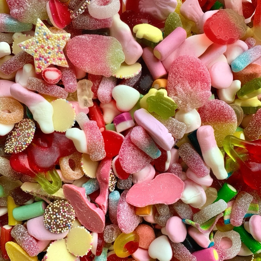 GIANT SWEET JAR Personalised Pick n Mix Jar. 1.8kg of Sweets. Classic ...