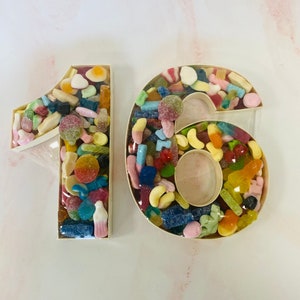 2 X SWEET FILLED NUMBERS! 50th, 40th, 18th, 21st, Wedding Anniversary ...